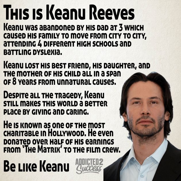 Keanu Reeves Sad Life Story Keanu Reeves Interview: 'I Have A Taste