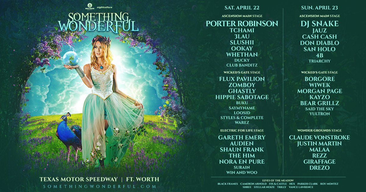 Something Wonderful Released Their Lineup And It's A Lot More Dope Than ...
