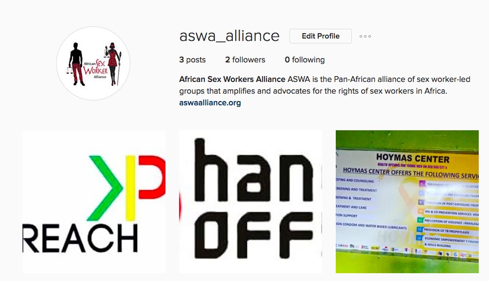 Aswa On Twitter Follow The African Sex Workers Alliance Aswa On