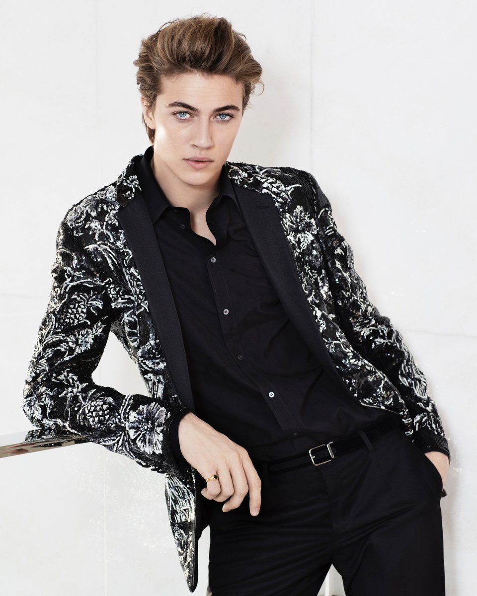 Lucky Blue Smith wearing Dolce&Gabbana on Grazia, January 2017 ...
