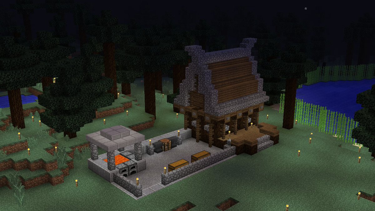 Minecraft Villager Blacksmith House