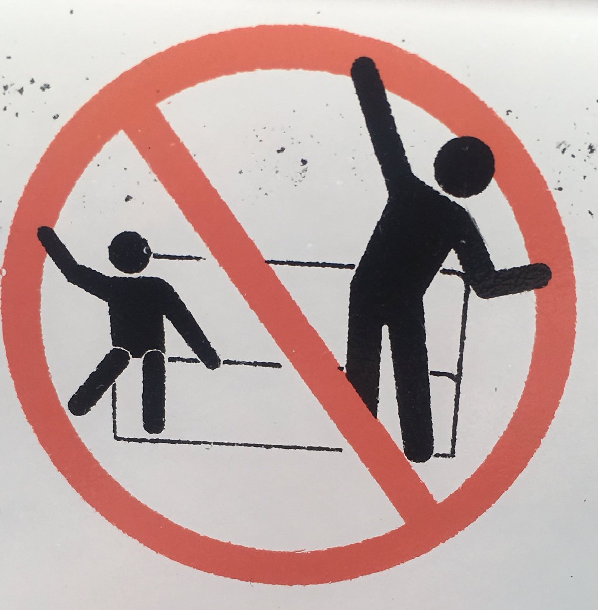 No Dancing Sign