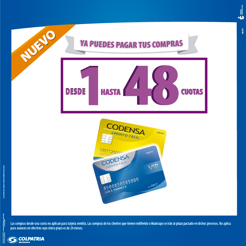 Tarjeta Credito Codensa Vip - creditofeida