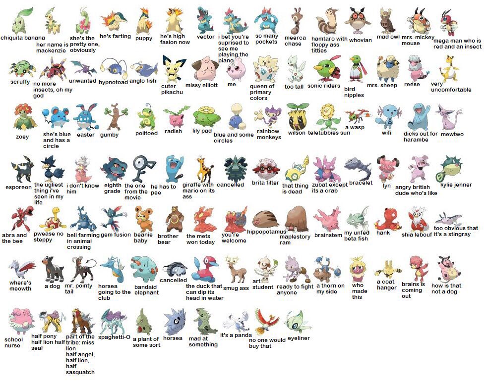 All Johto Pokemon List