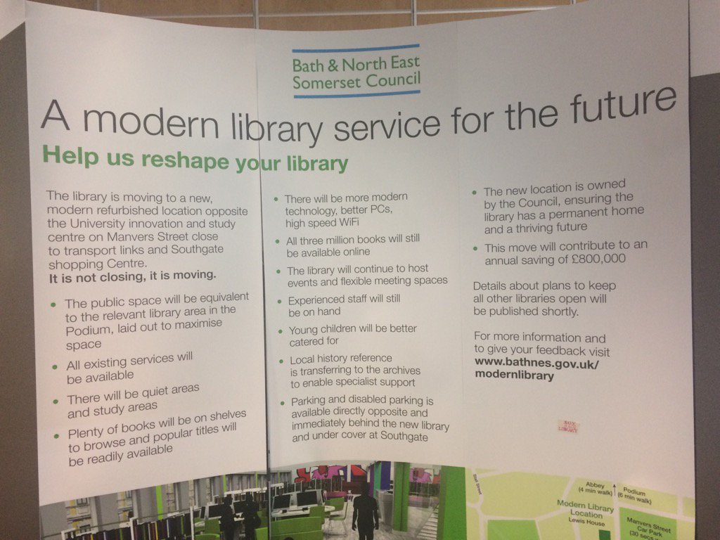 No Library ‘U-turn’ says B&NES – BATH NEWSEUM