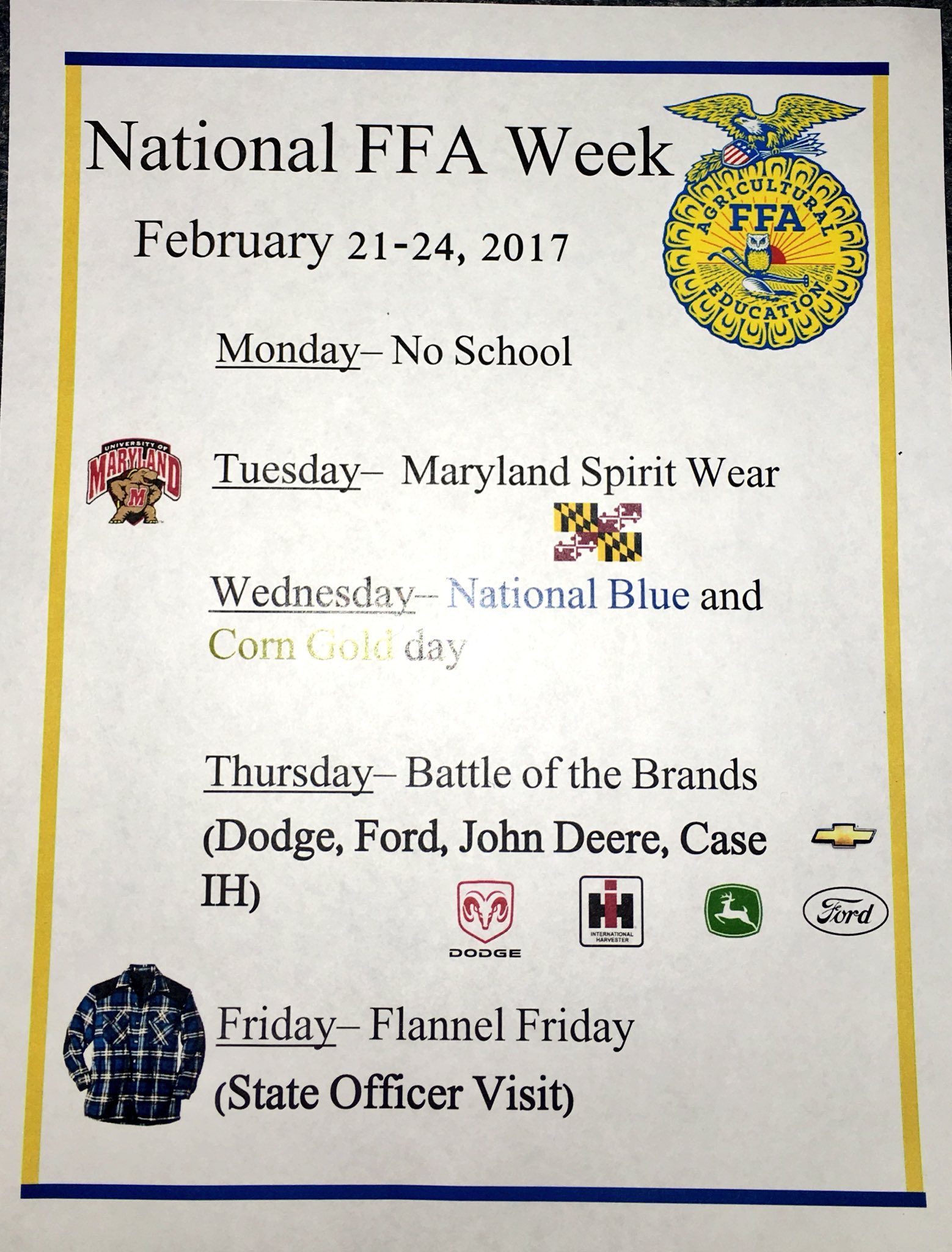 National Ffa Week Activities