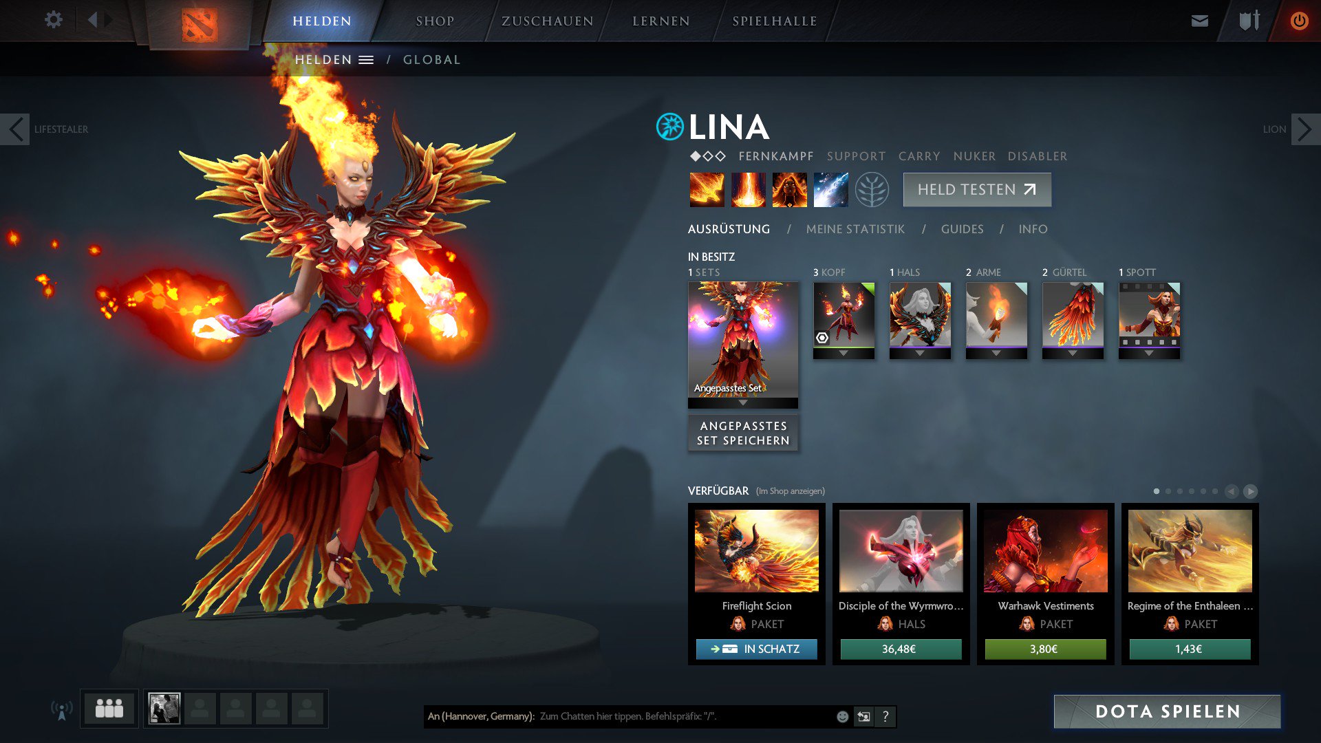 Lina Dota 2 Arcana