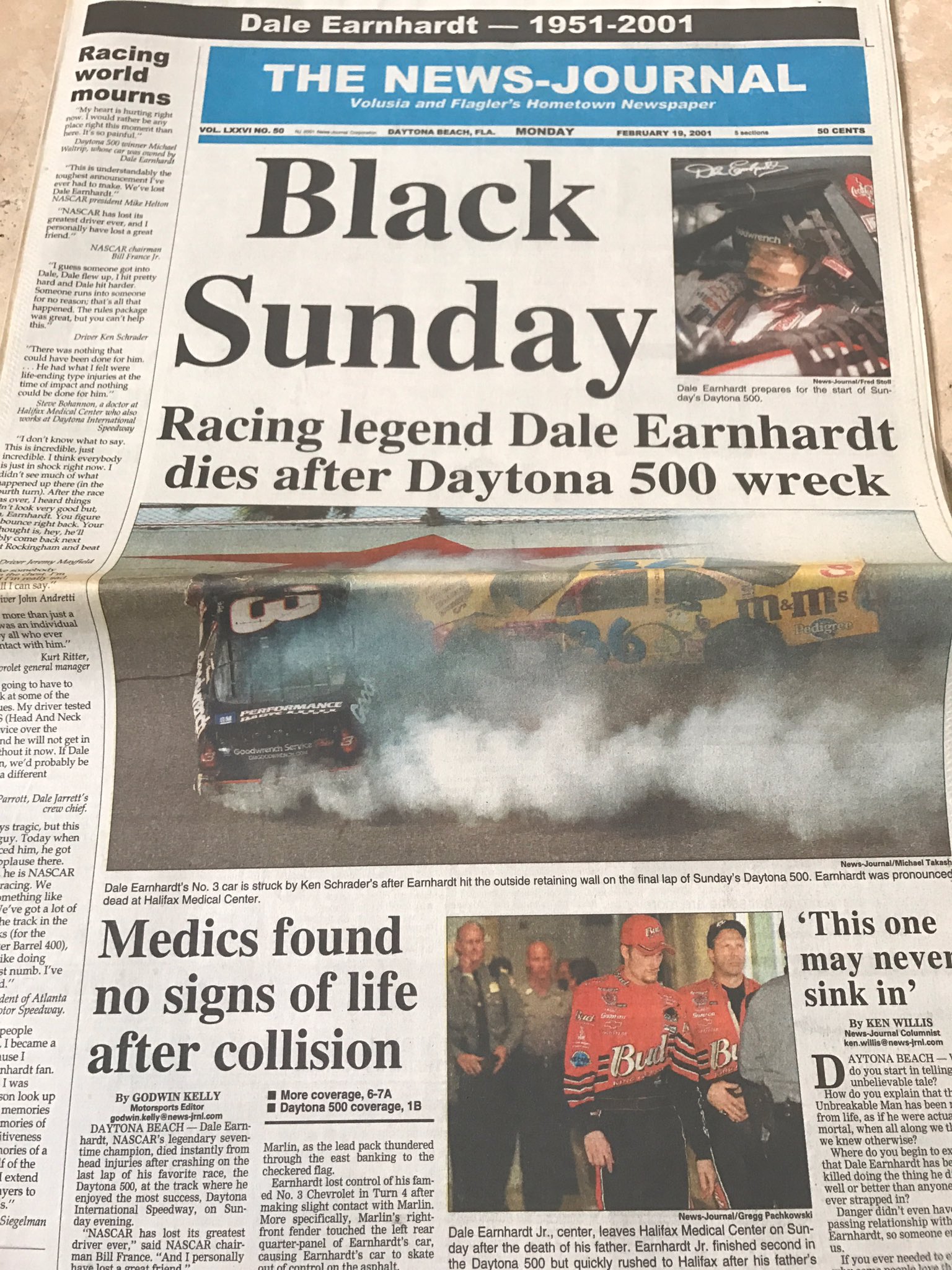 Dale Earnhardt Autopsy Photos From Wreck