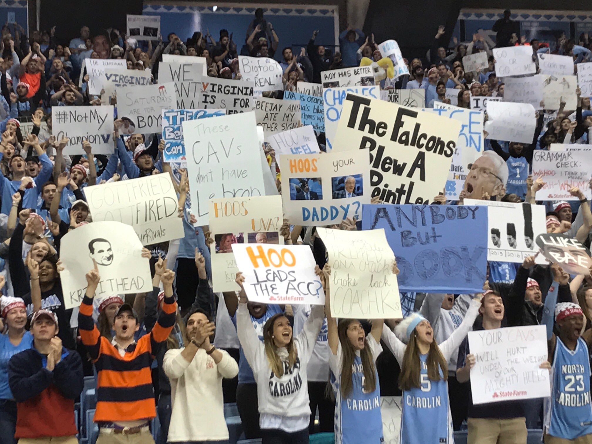 College Basketball Fan Signs