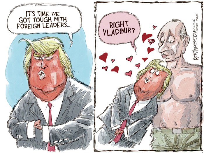 Be My Valentine - click for many more cartoons: Trump Putin ...