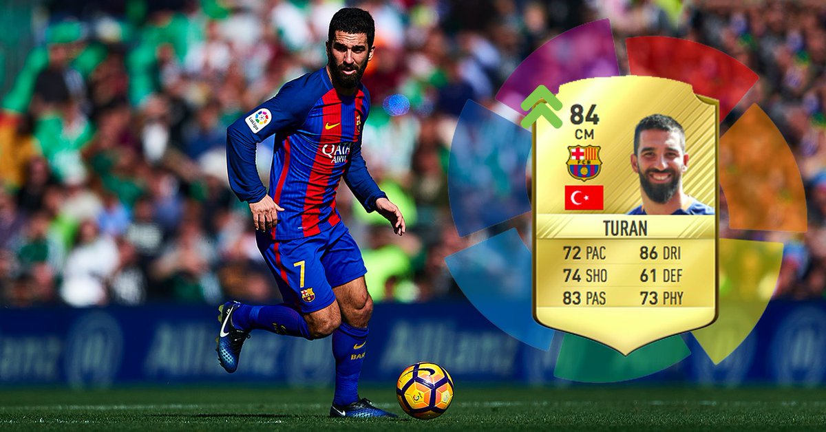 11 LaLiga players who deserve a winter upgrade on FIFA 17 - Arda Turan ...