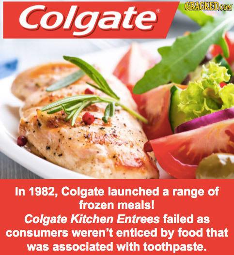 Colgate Frozen Meals? 19 Baffling Products That Big Companies Actually ...