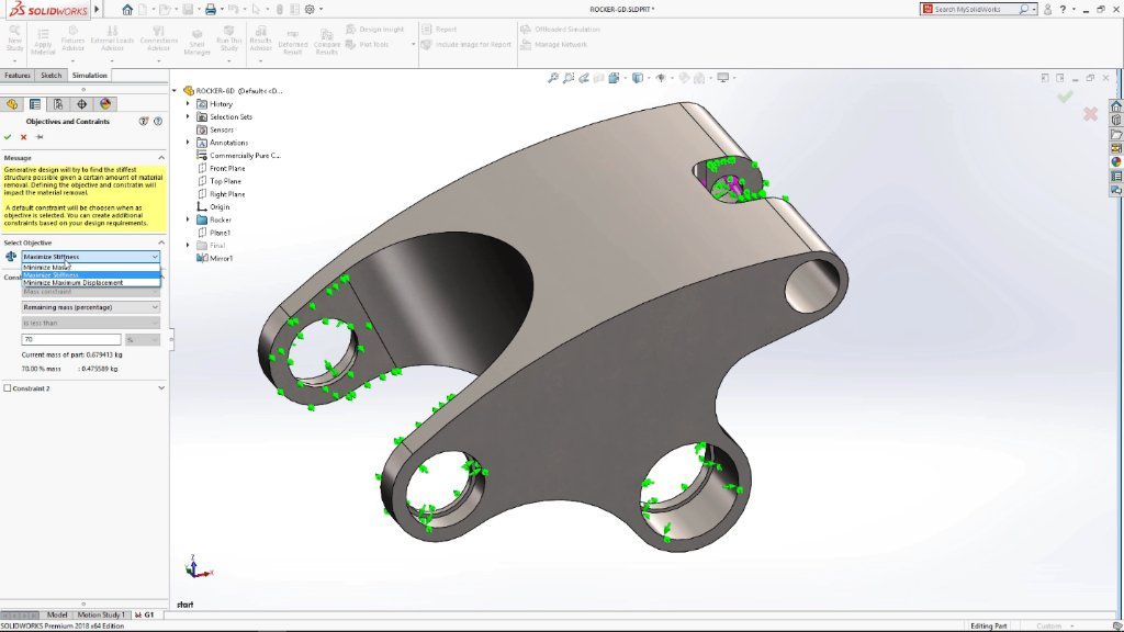 Solidworks Rocker Arm