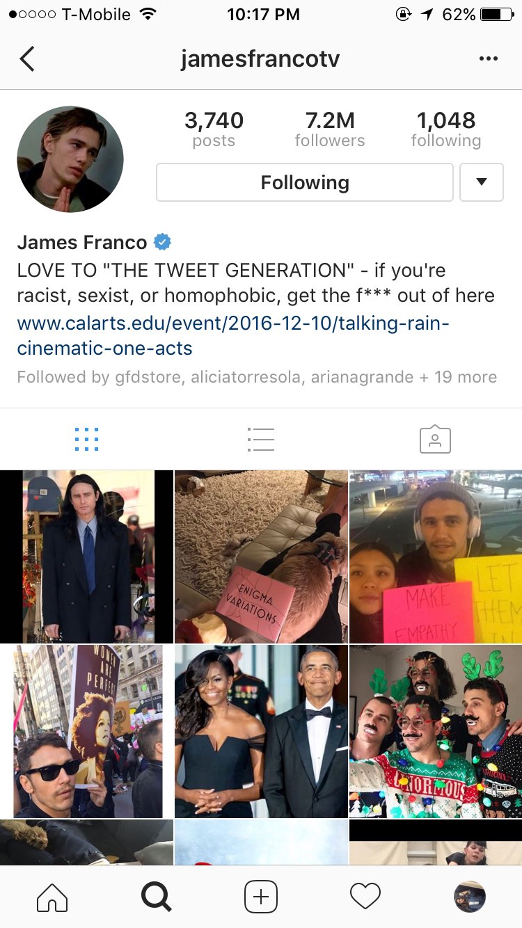 James Franco Instagram