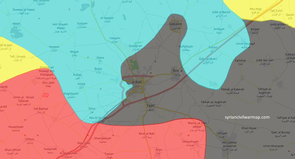 Situation around Al Bab : r/syriancivilwar