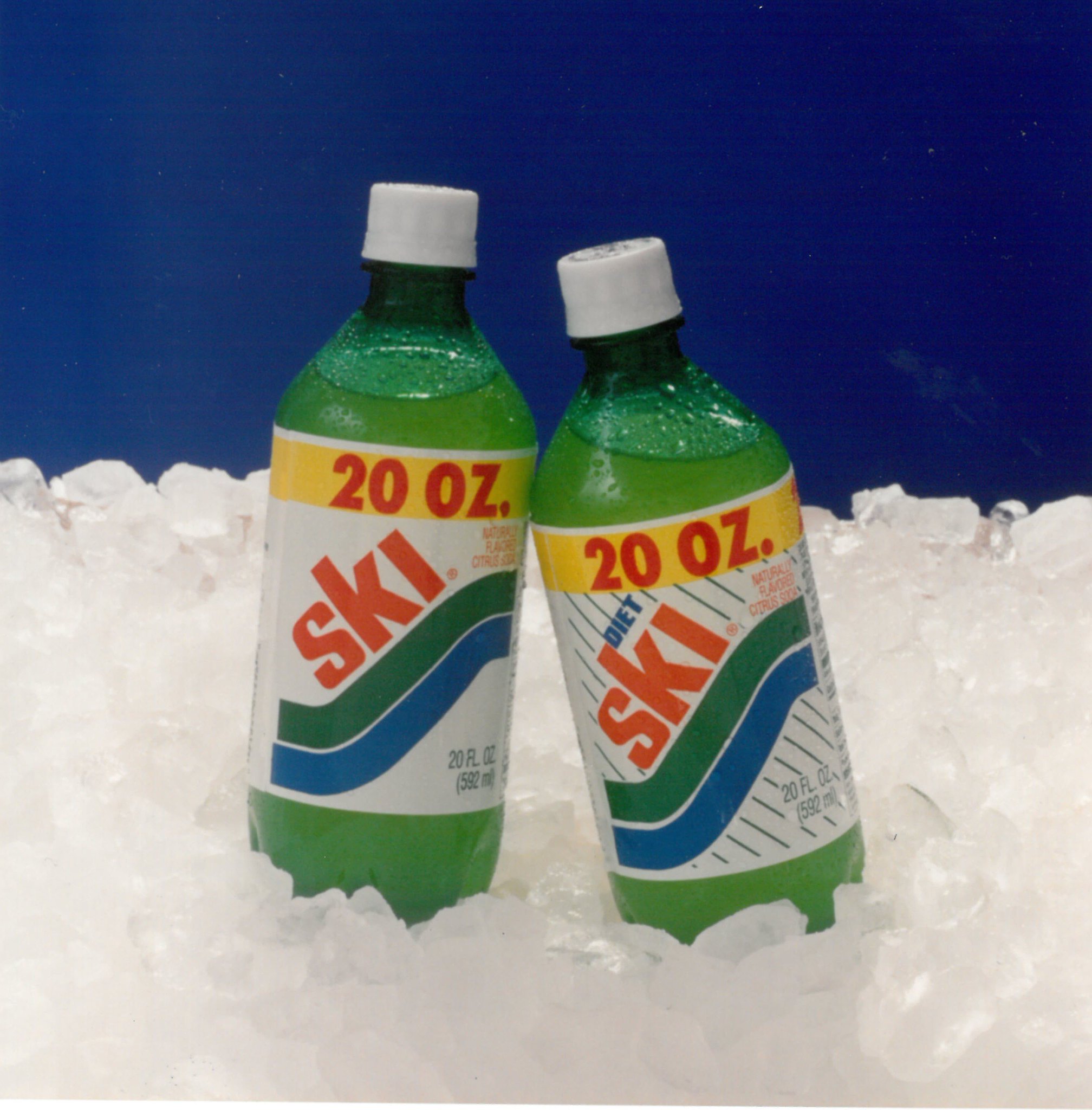 Ski In Plastic Cola Bottle