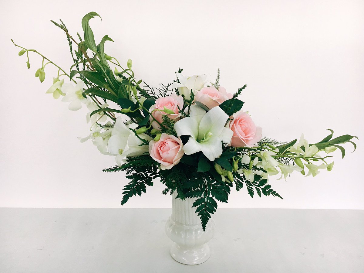 Crescent Flower Arrangement