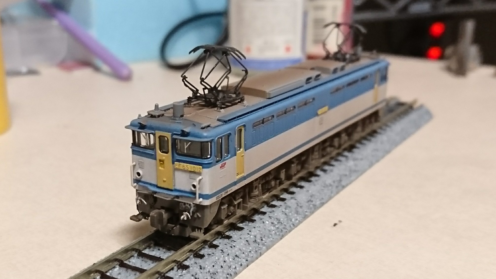 芳樹駿 on Twitter: "土壇場でEF65-1012,2080号機完成しました。 とりあえず汚しただけ。な感じではありますがSKDモデラーズサミットに持参します。 12日参加予定です ...