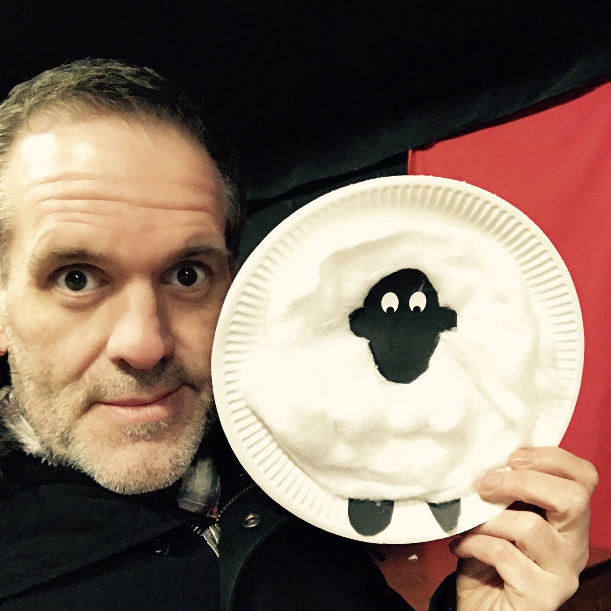 I made a sheep from a paper plate and cotton wool.. gangsta | Chris ...