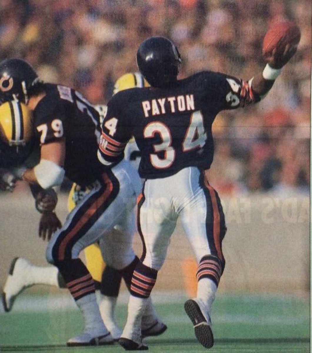 Walter Payton Jumping Touchdown