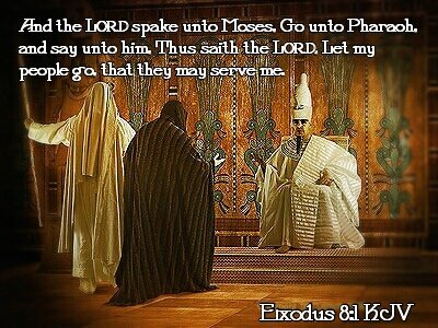 Moses And Pharaoh Let My People Go