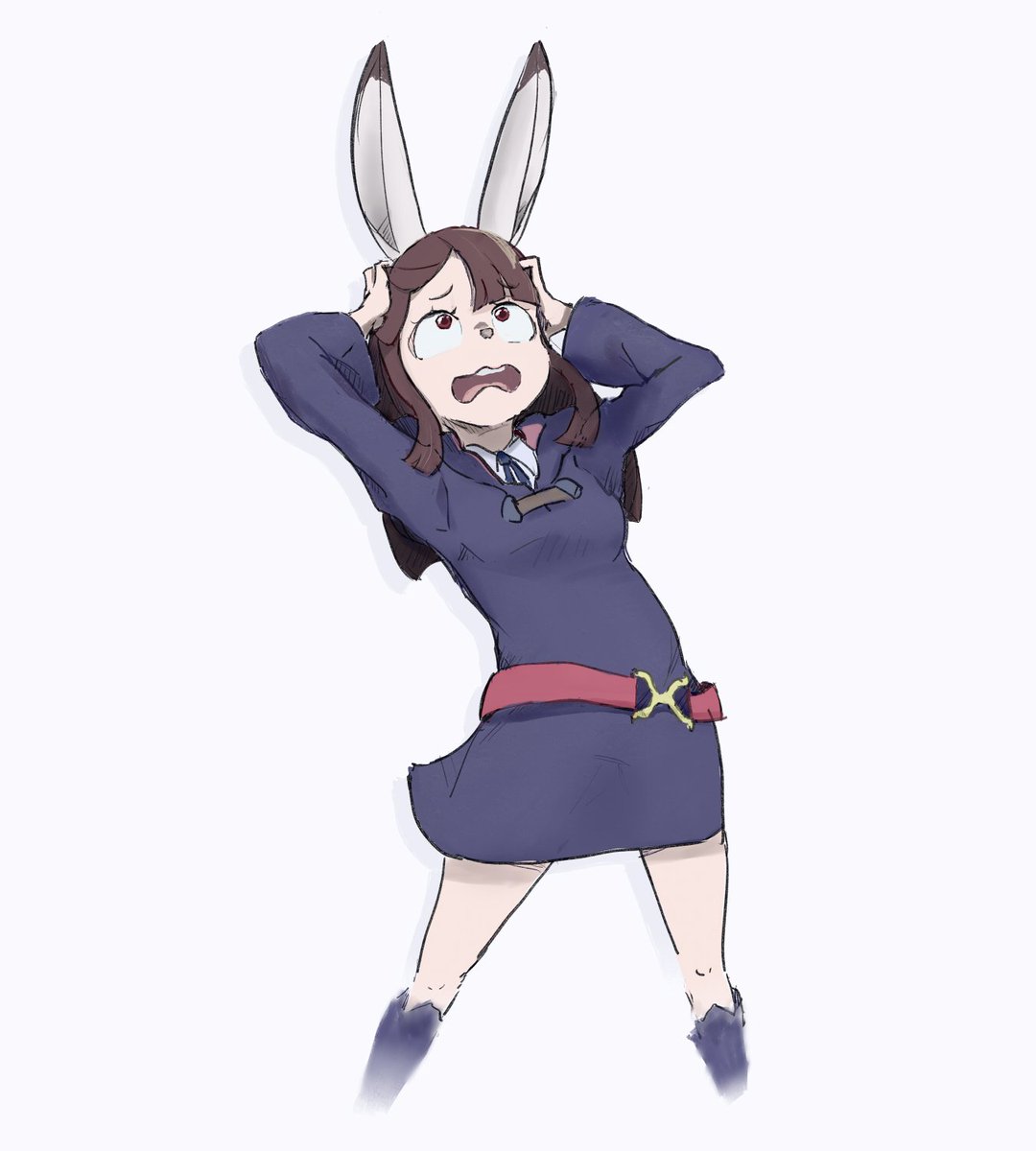 [Fanart][OC] Rabbit Akko [Little Witch Academia] : r/anime
