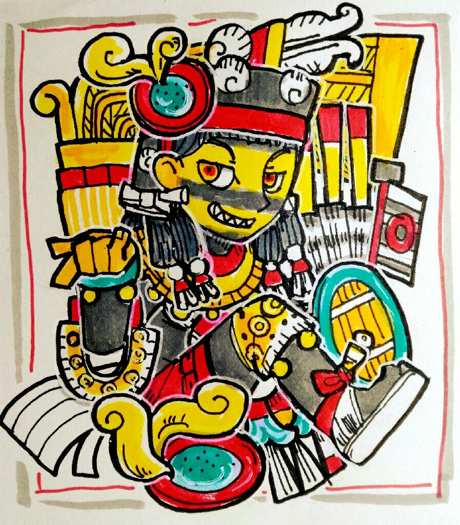 伏さま：Tezcatlipoca : Codex Borgia | Guerrero azteca, Arte mexico, Aztecas