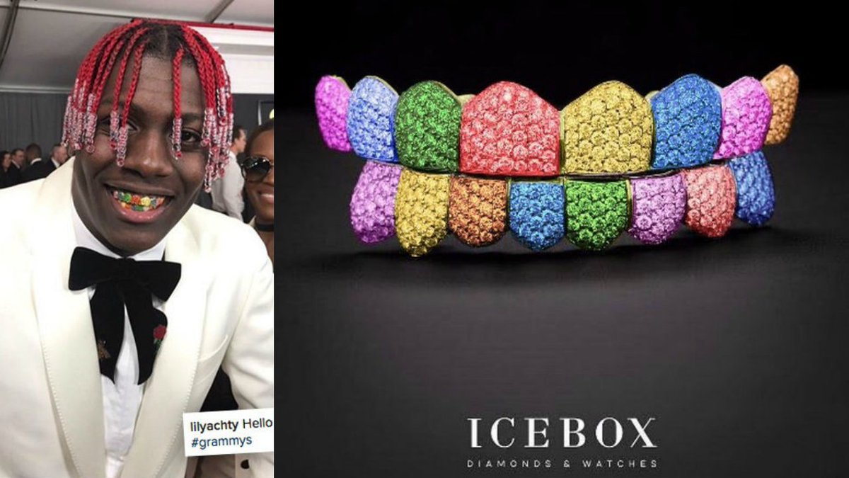 Tmz: rapper lil yachty's rainbow grill for grammys cost $35k @tmz ...