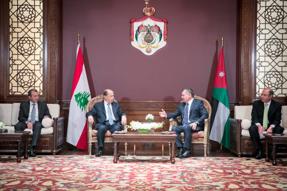 His Majesty King Abdullah II holds talks with Lebanese President ...