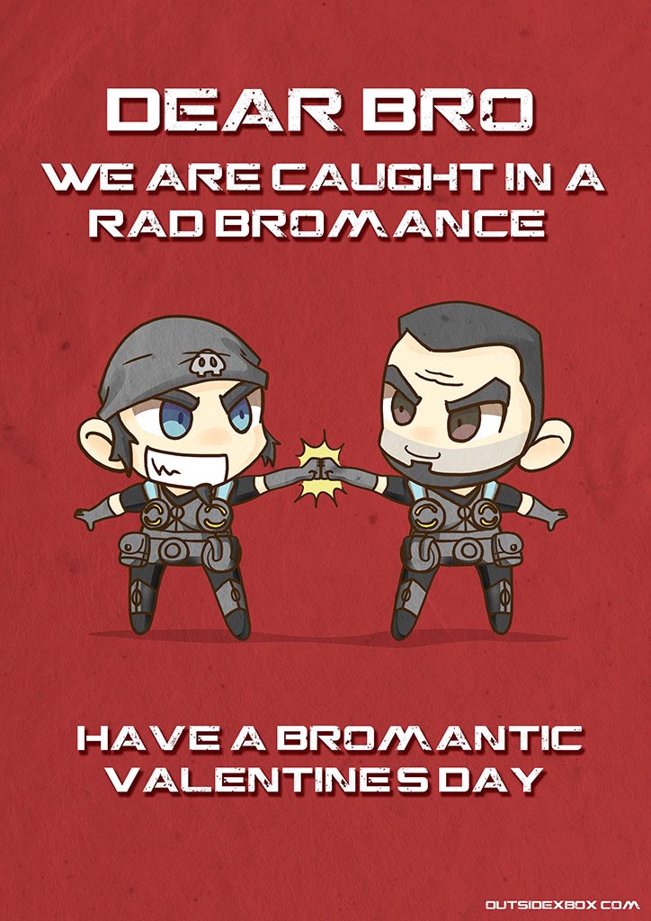 Bromance Valentines Card