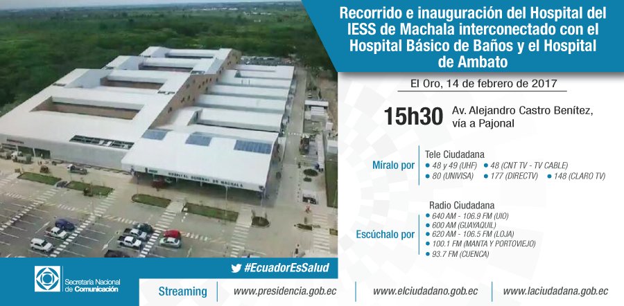 Comunicación Ecuador On Twitter Recorrido E Inauguración De Hospital