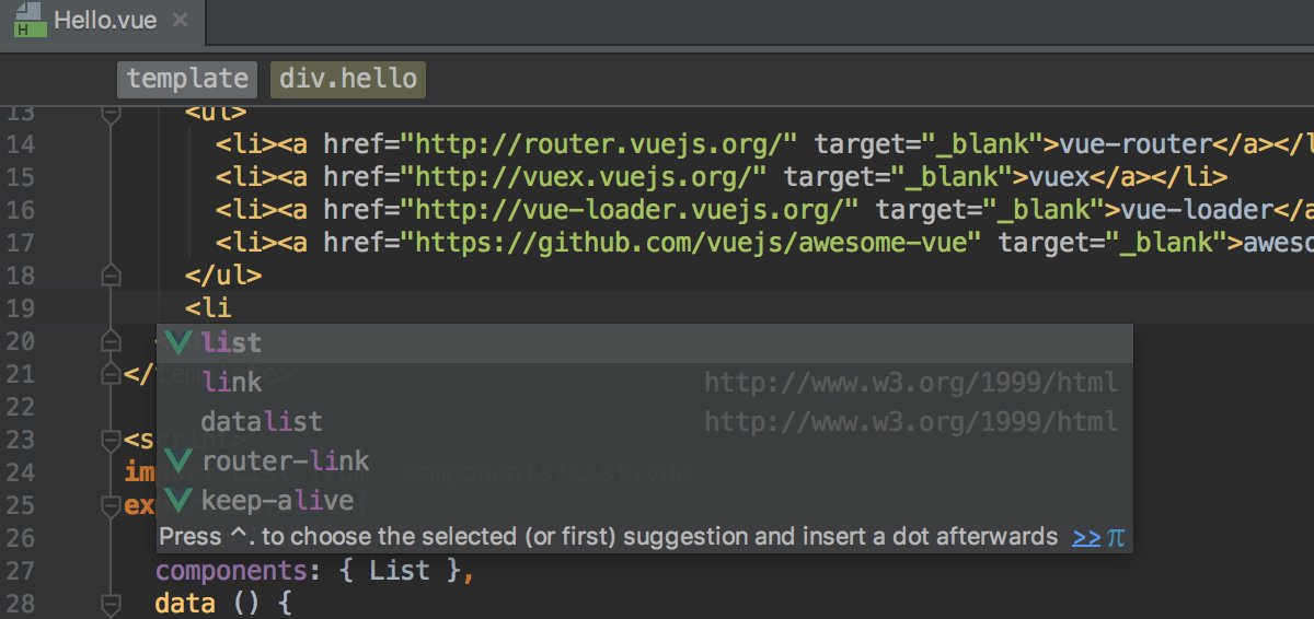 Jetbrains Webstorm On Twitter New Webstorm 20171 Eap Build Vuejs Components Completion And 0993