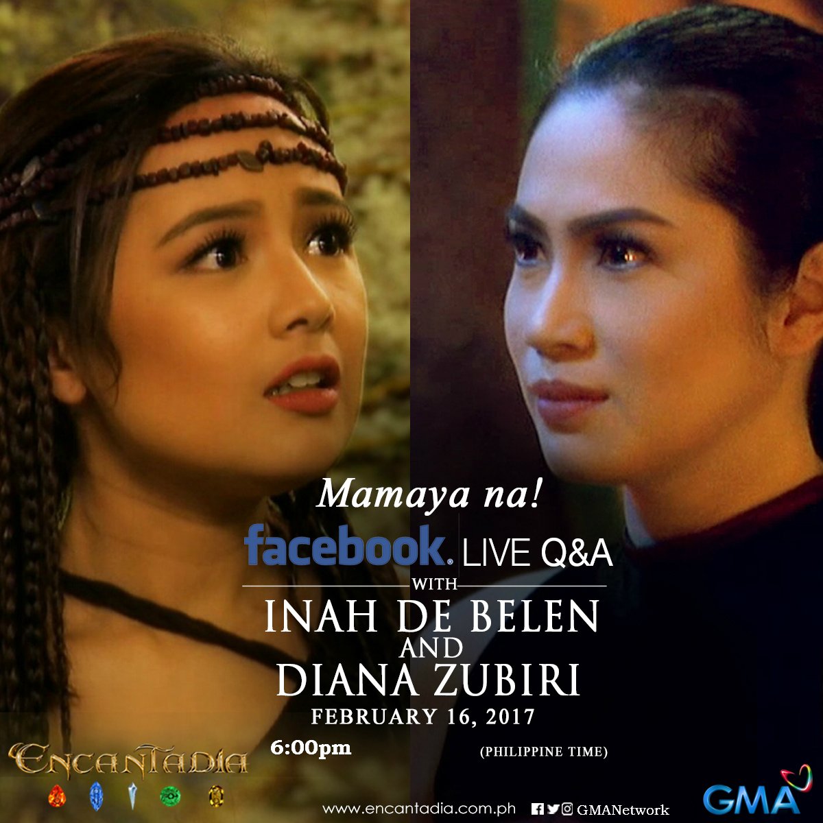 Encantadia on Twitter: "Makipagkwentuhan kay Inah De Belen at Diana Zubiri sa # ...
