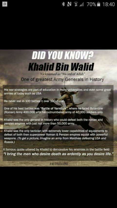 Khalid Bin Walid Quotes
