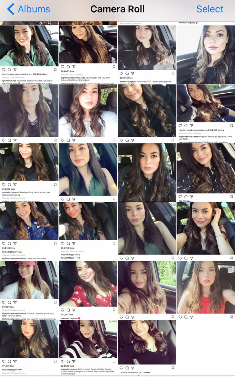 Miranda Cosgrove Car Selfie