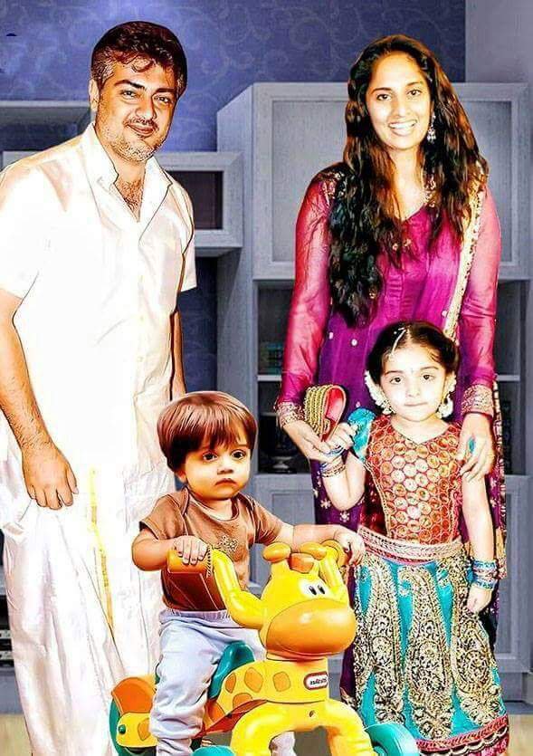 Ajith Family Image