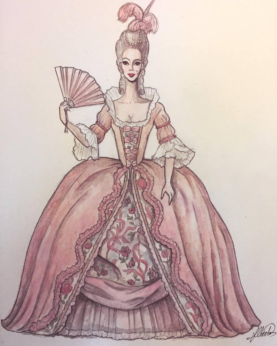 Marie Antoinette Dresses Drawings