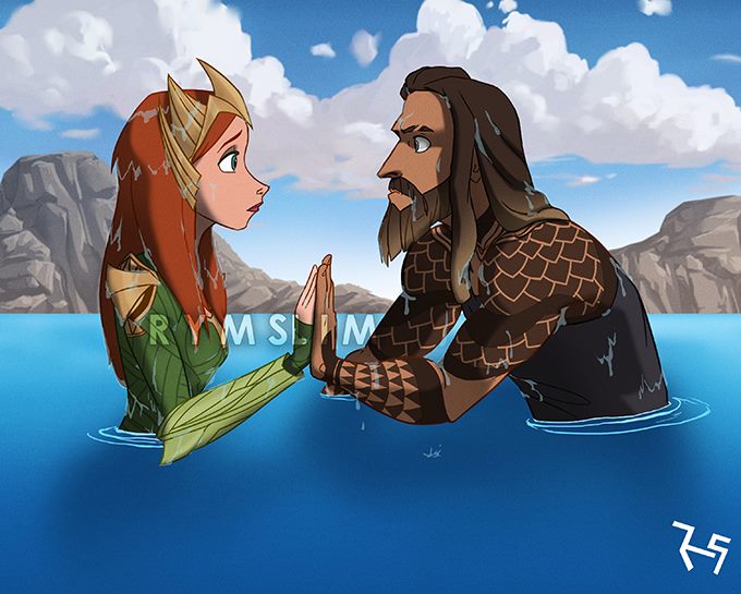 FANART: Aquaman and Mera by RymSlim : r/DC_Cinematic