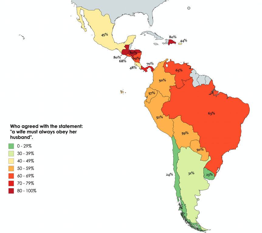 Machismo En America Latina Último Informe Del Mapa Latinoamericano De