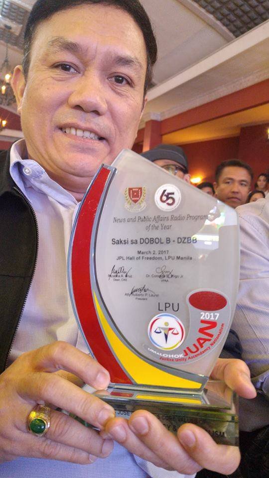 DZBB Super Radyo on Twitter: "Tinanggap ng batikang broadcaster Melo del Prado ang award para sa ...