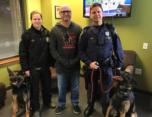 Jimmy hatch @spikes9fund founder k9 officer john neal and jones are ...