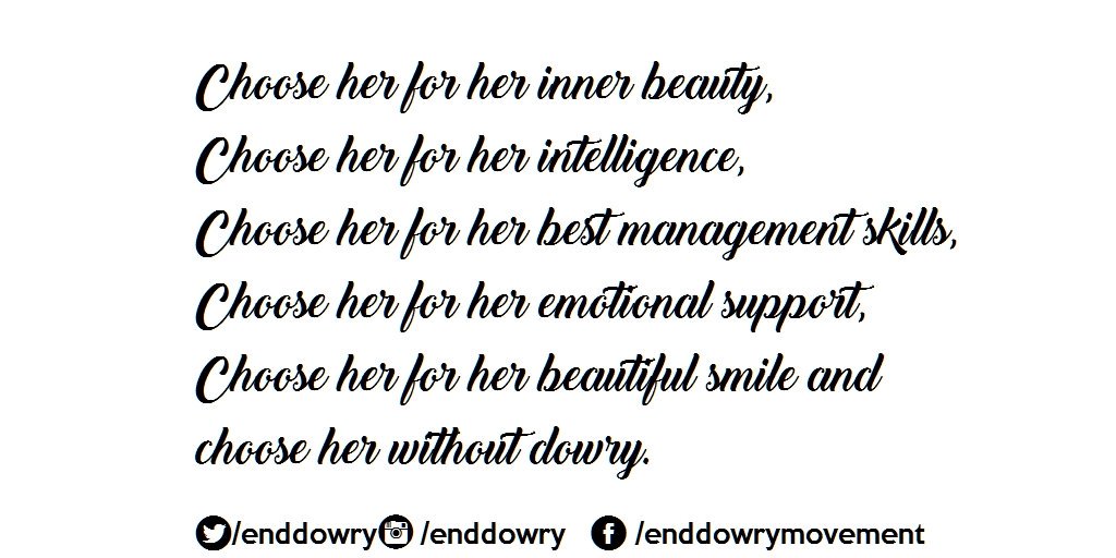 Stop Dowry Quotes