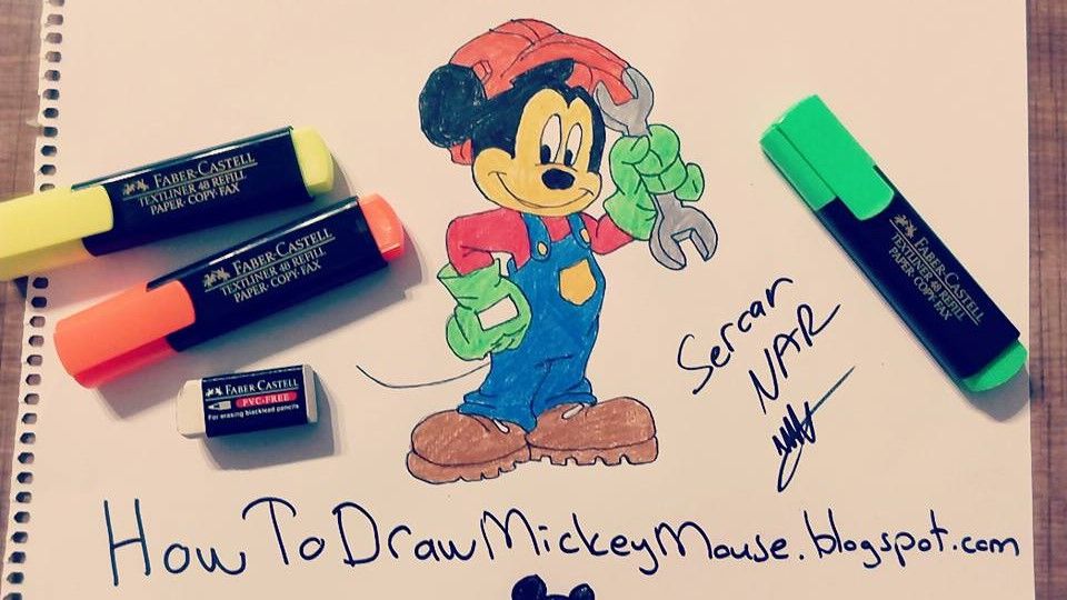 Mickey Mouse Drawing Step By Step