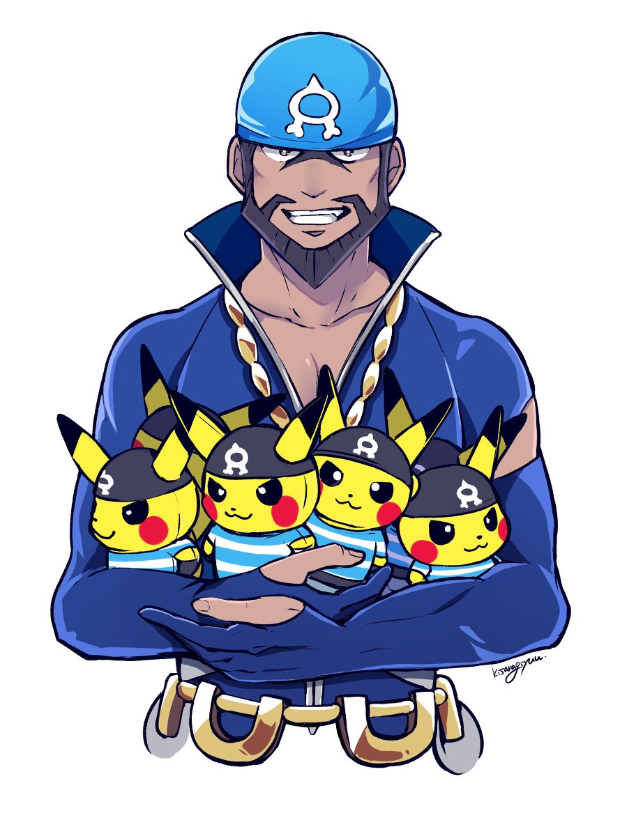 Archie from Team Aqua wasnt happy with just one Pikachu doll! (By ...