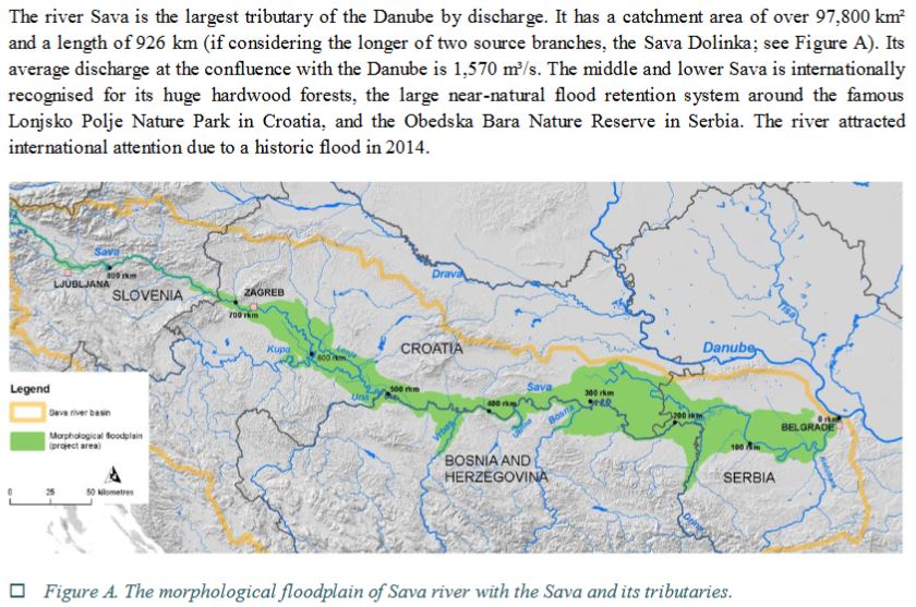 Sava River Map