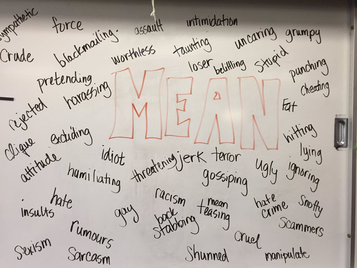 Mean Words Bullies Say