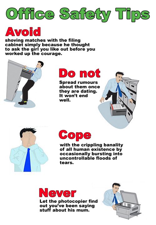 Office workplace safety tips