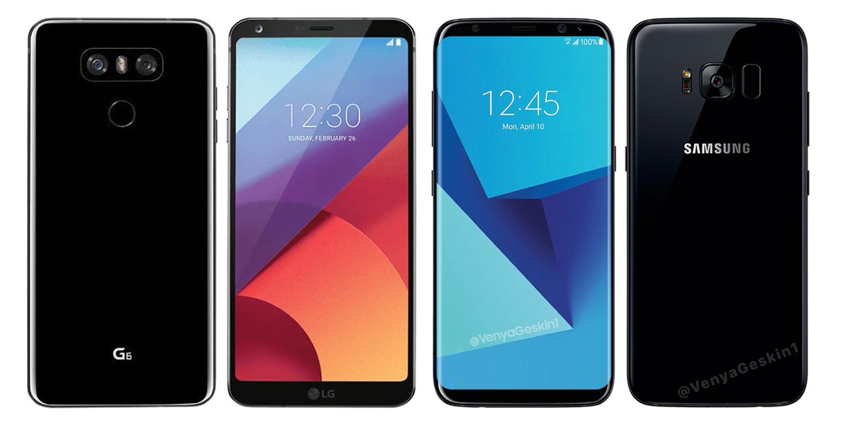 Ben Geskin on Twitter: "Which One Is Your Favorite? LG G6 vs Galaxy S8 #LGG6 #GALAXYS8…