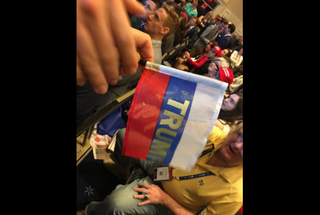 Lol, Russian Flags Handed Out/Waved During Trump CPAC Speech ...