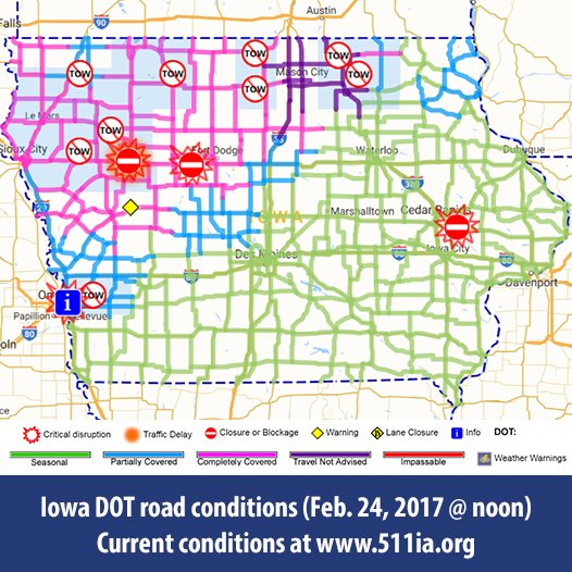 511 Iowa Traffic Map - Oconto County Plat Map
